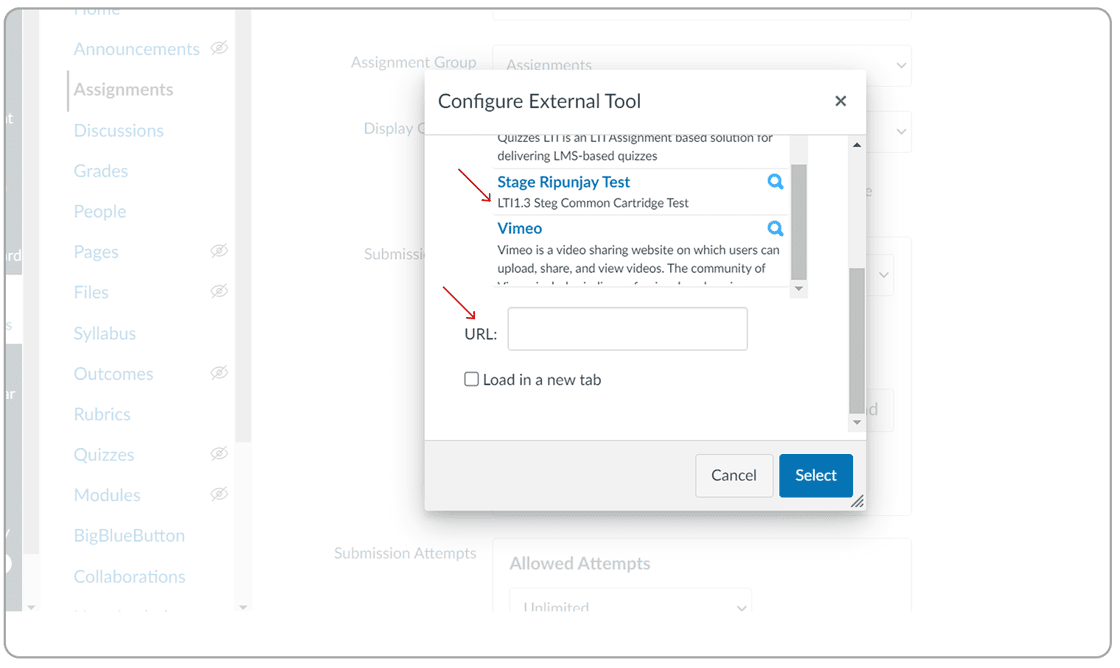 LTI 1.3 Advantage Deep Linking Integration - MagicBox